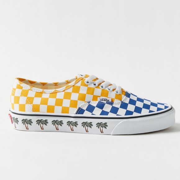 Vans | Shoes | Nwt Vans Palm Tree Checkerboard Sneakers Price Firm ...